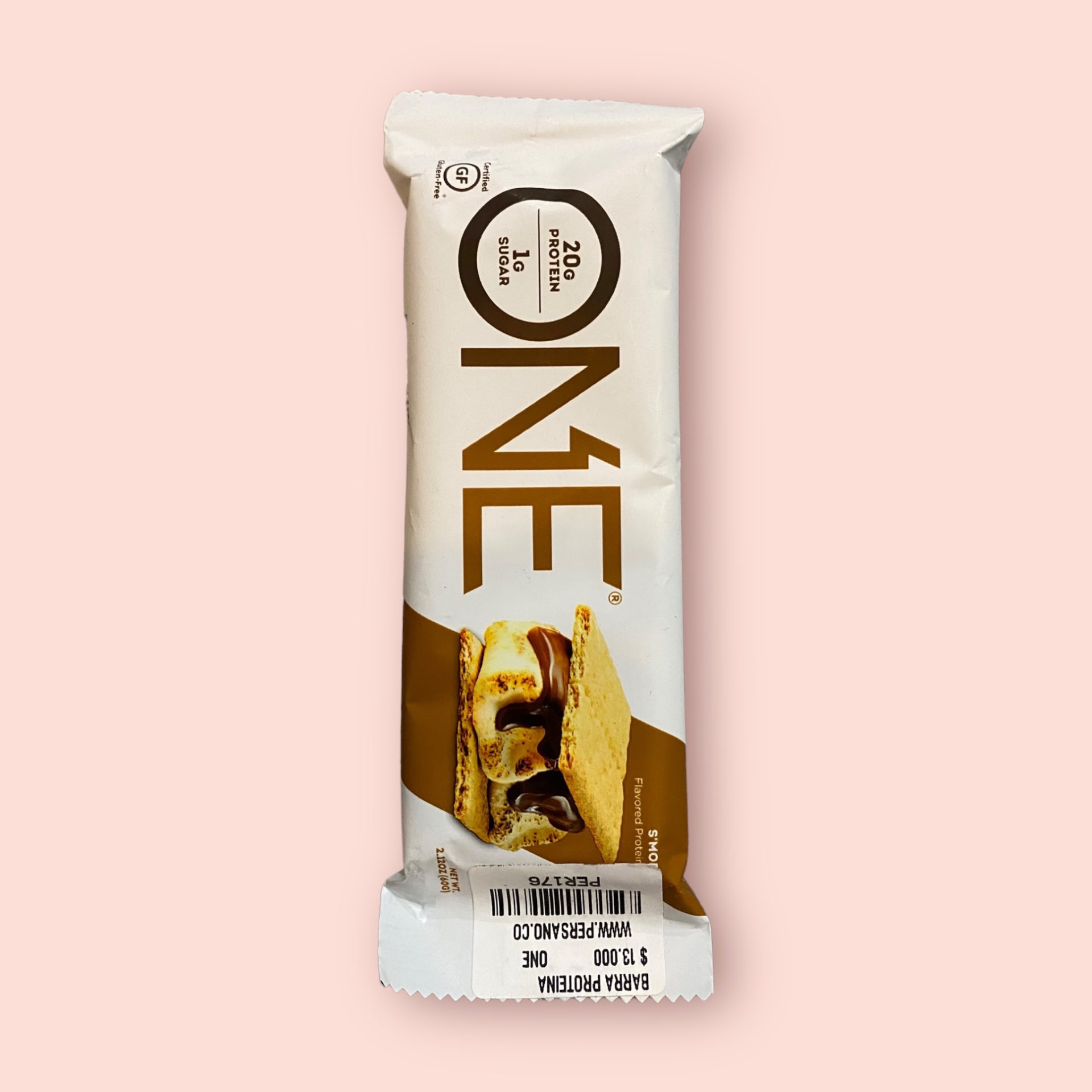 ONE Barra de Proteína Sabor a S'mores 60gr - Compra en Persano.co