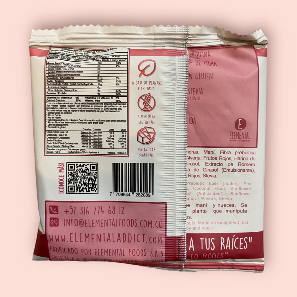 Roots Elemental Galleta de Frutos Rojos - Persano.co