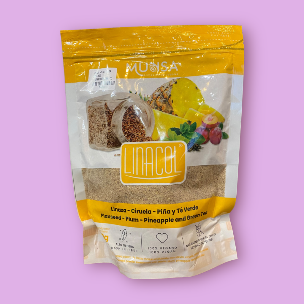 Munsa Linacol Linaza Molida,Ciruela, Piña y Té Verdex 500g - Persano.co