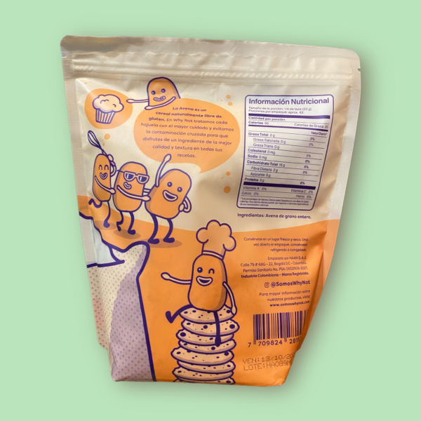 Why Not Harina De Avena Libre de Gluten 1000gr - Persano.co
