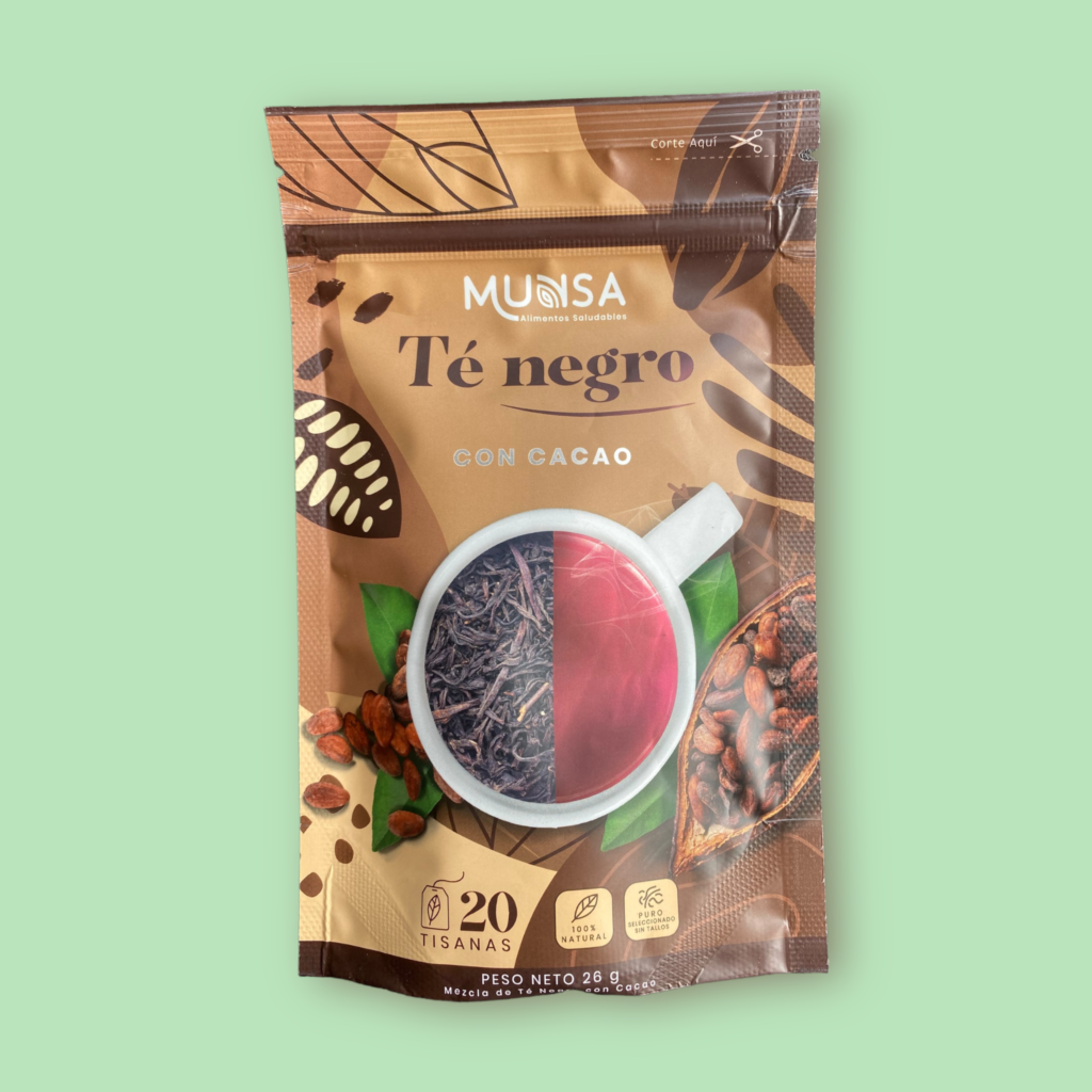 Munsa Té Negro Con Cacao x20 - Compra en Persano.co