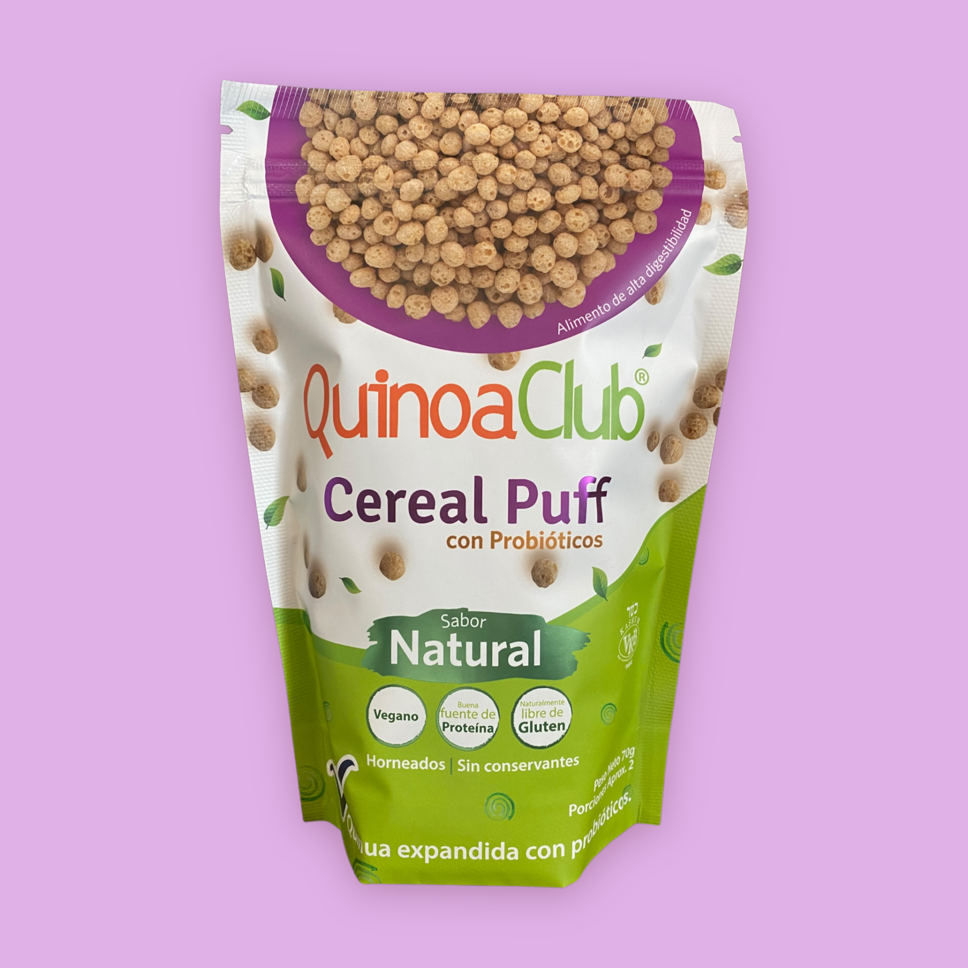 Quinoa Club Cereal Puff Con Probióticos Sabor Natural 70g - Compra en ...