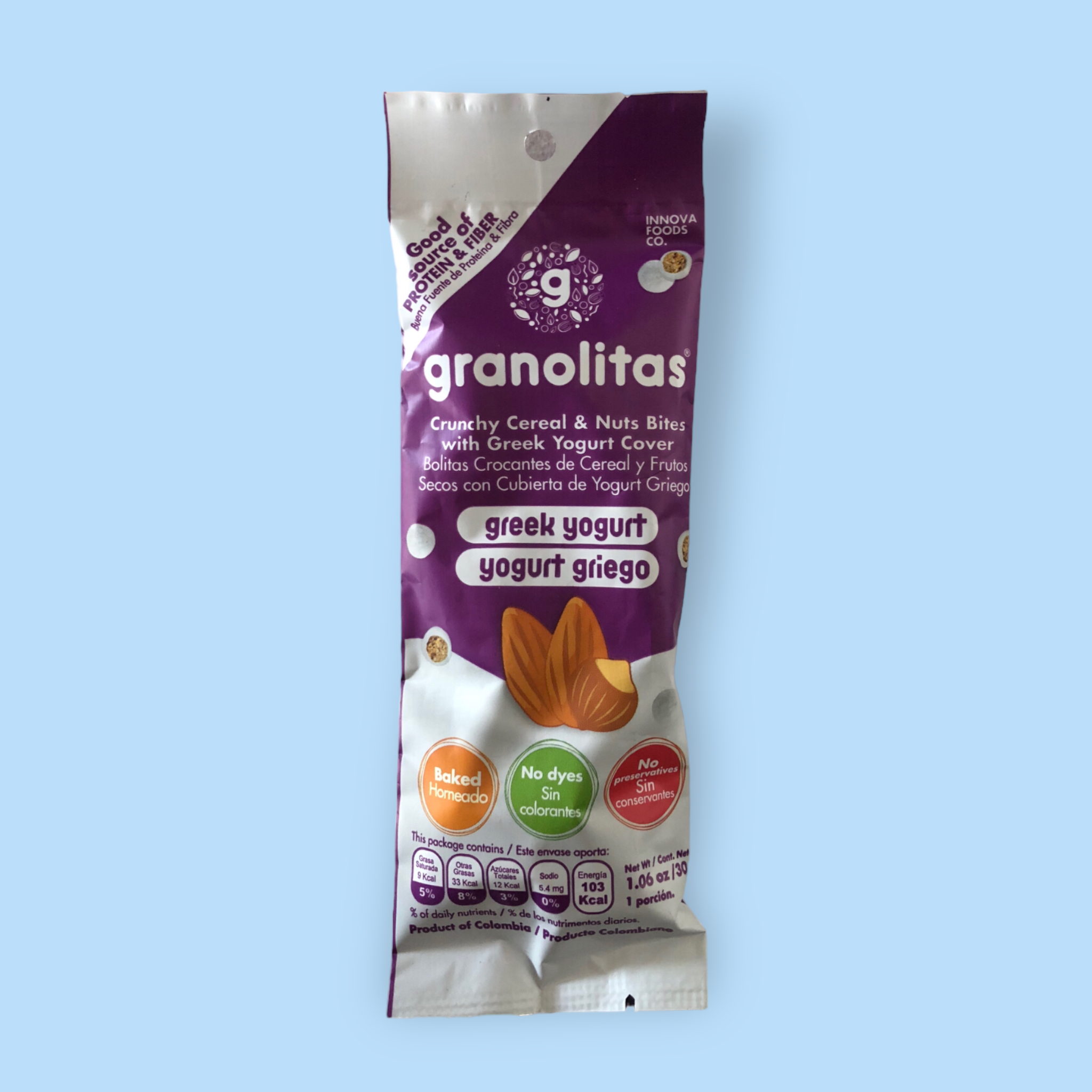 Innova Foods Granolitas De Yogurt Griego x 30g - Persano.co