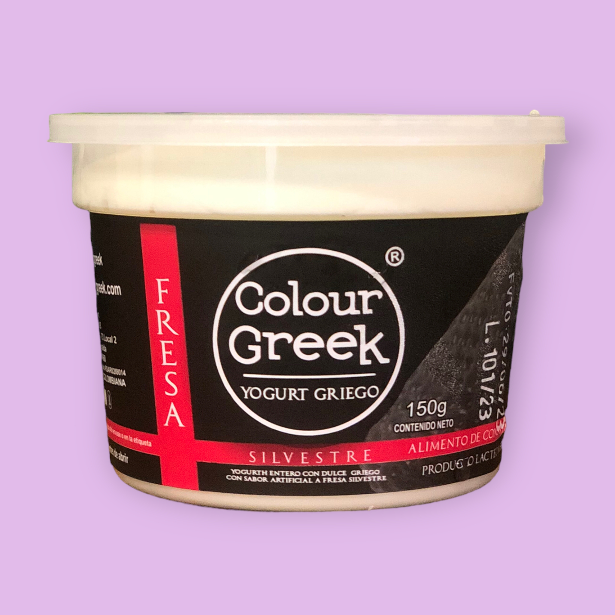 Color Greek Yogurt Griego Personal Sabor a Fresa Silvestre 150g ...