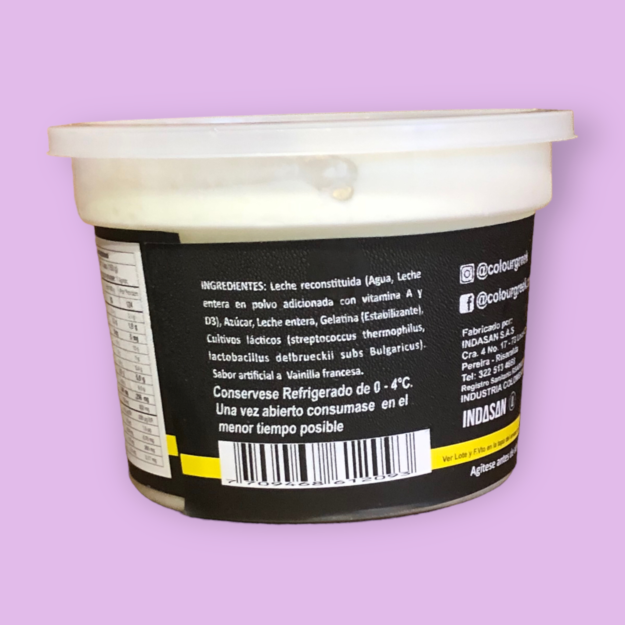 Colour Greek Yogurt Griego Personal Sabor a Vainilla Francesa 150g ...