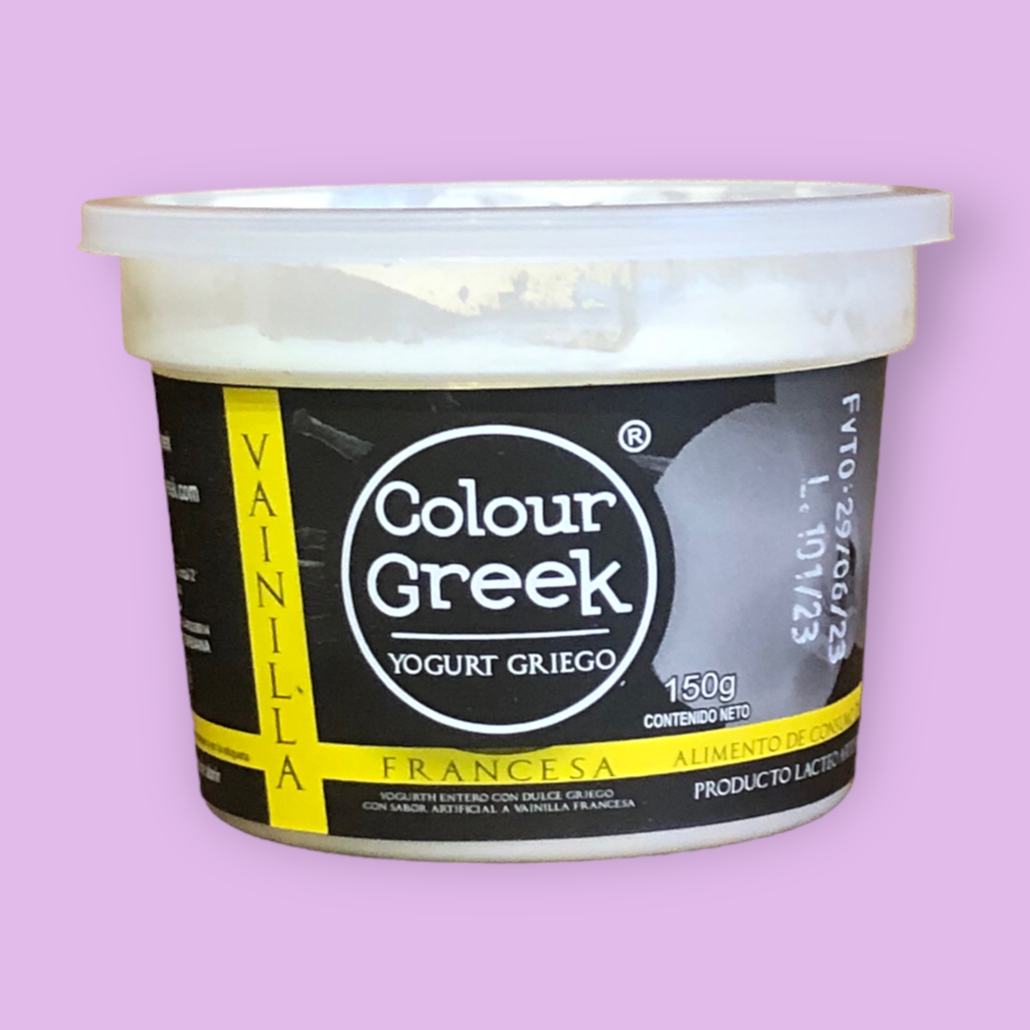 Colour Greek Yogurt Griego Personal Sabor a Vainilla Francesa 150g ...