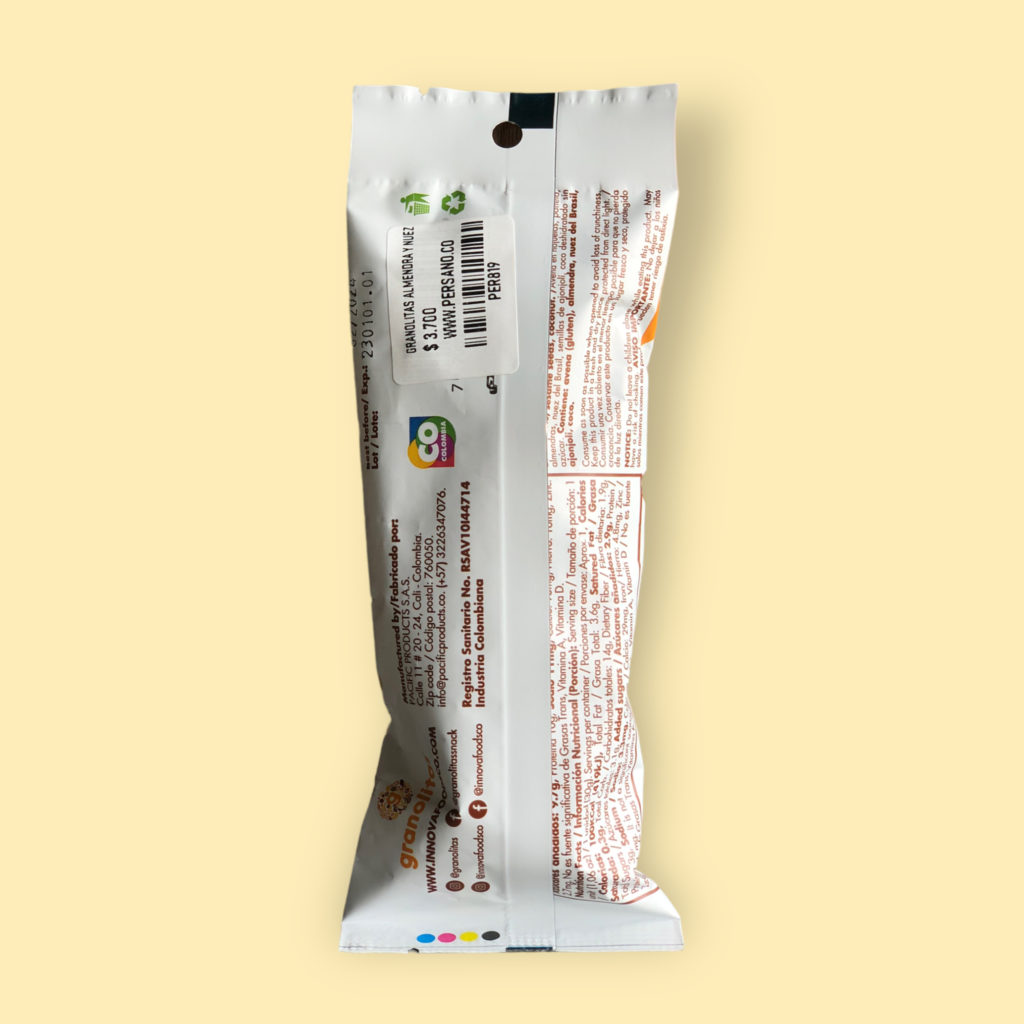 Innova Foods Granolitas Almendra Nuez x 30gr - Persano.co