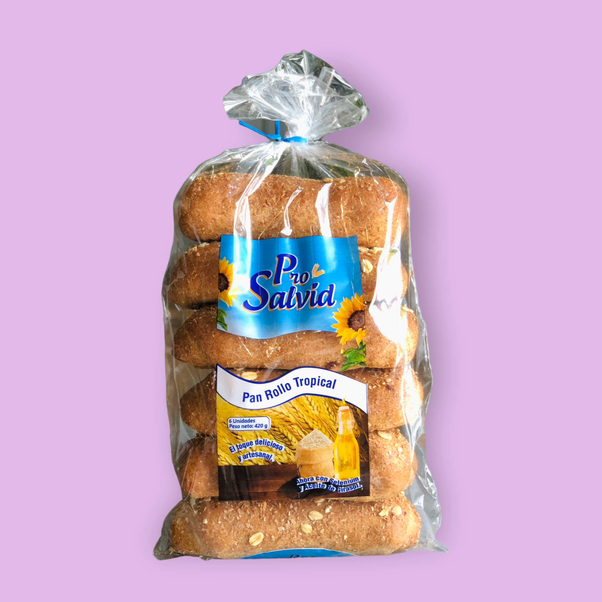 Pro Salvid Pan Rollo Tropical 6 Unidades x 420g - Persano.co
