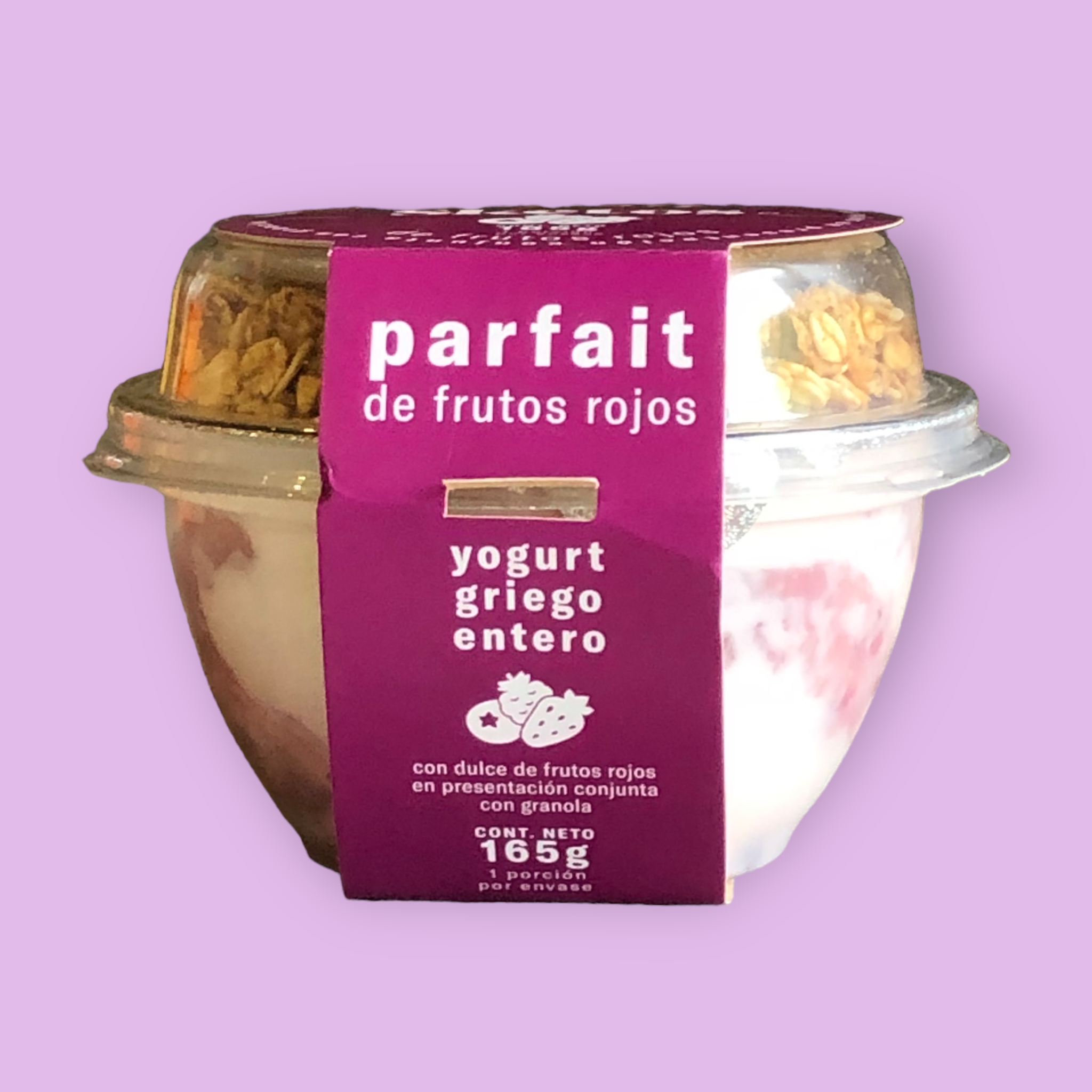 Sketos Parfait Yogurt Griego Entero Con Dulce De Frutos Rojos 165g ...