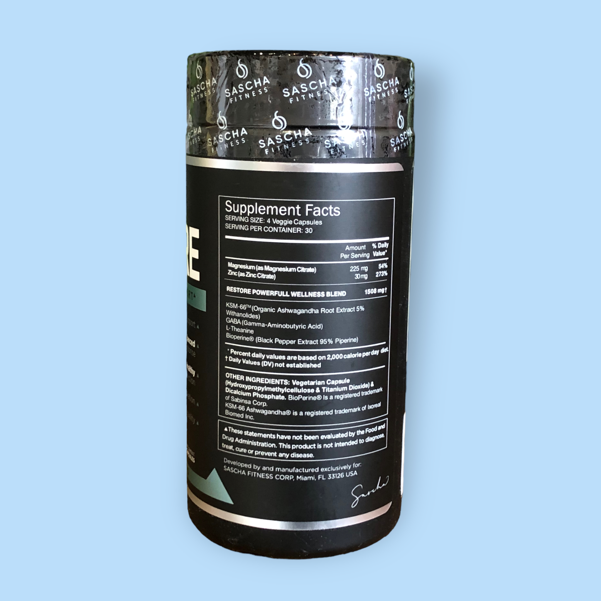 Sascha Fitness Restore 120 Capsulas - Persano.co