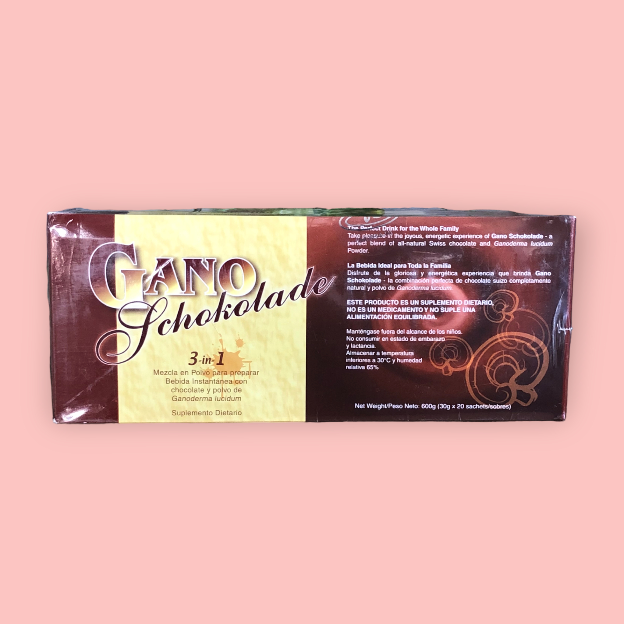 Gano Excel Ganoderma Chocolate 3 en 1 x 20 Sobres - Persano.co