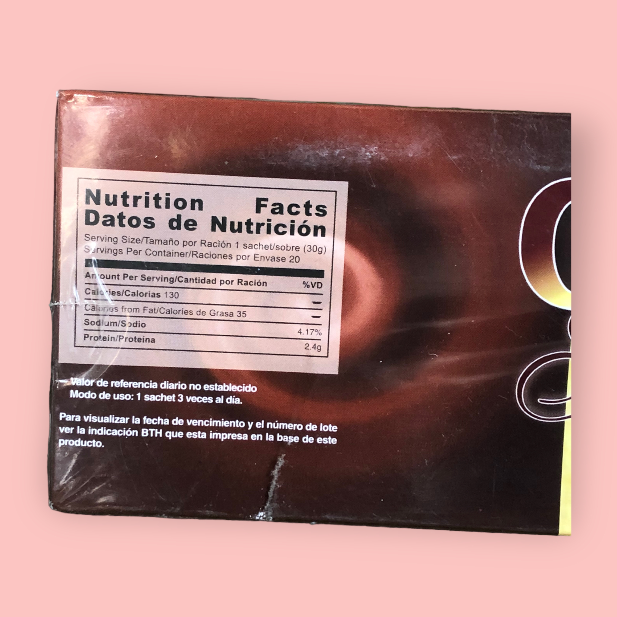 Gano Excel Ganoderma Chocolate 3 en 1 x 20 Sobres - Persano.co