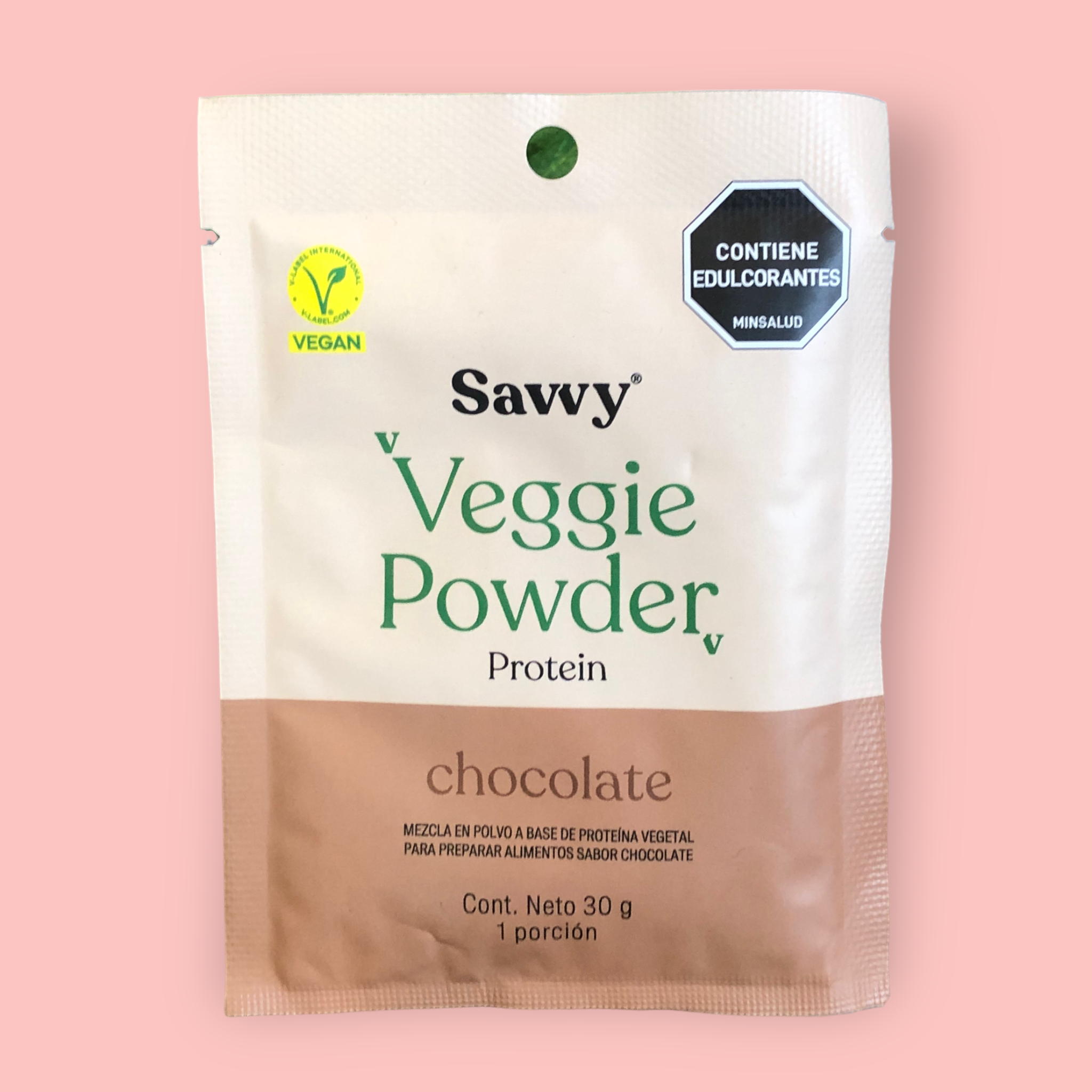 Savvy Proteina Veggie Powder Chocolate Sachet x 30g - Compra en Persano.co