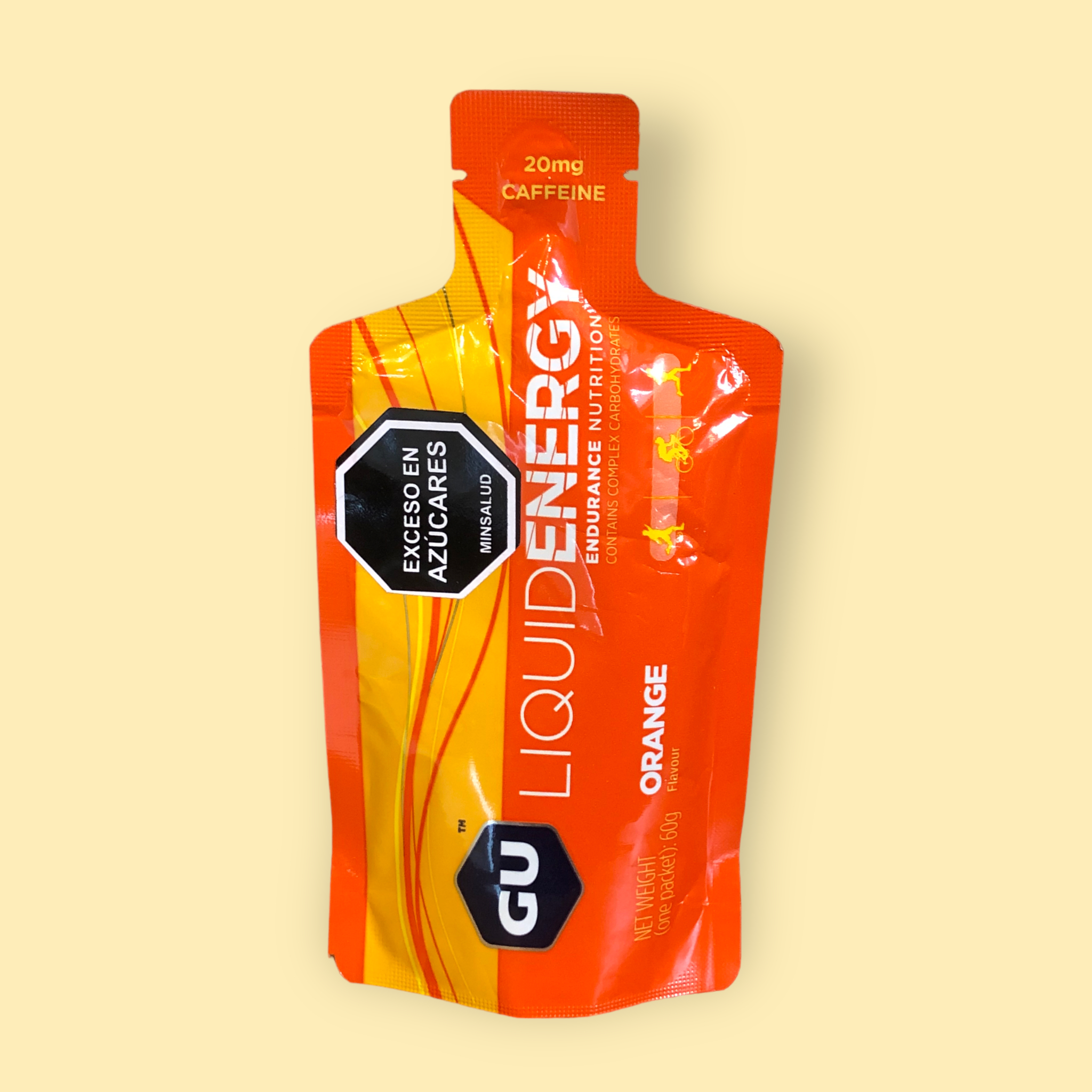 Gel Gu Energy Liquido Naranja x 60g Con Cafeína - Compra en Persano.co
