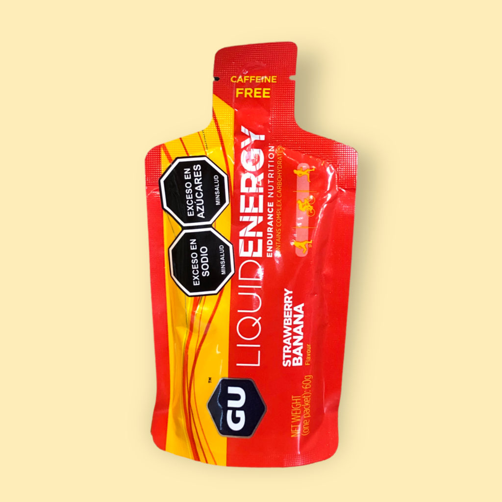 Gel Gu Energy Liquido Fresa Banana x 60g Sin Cafeína - Persano.co