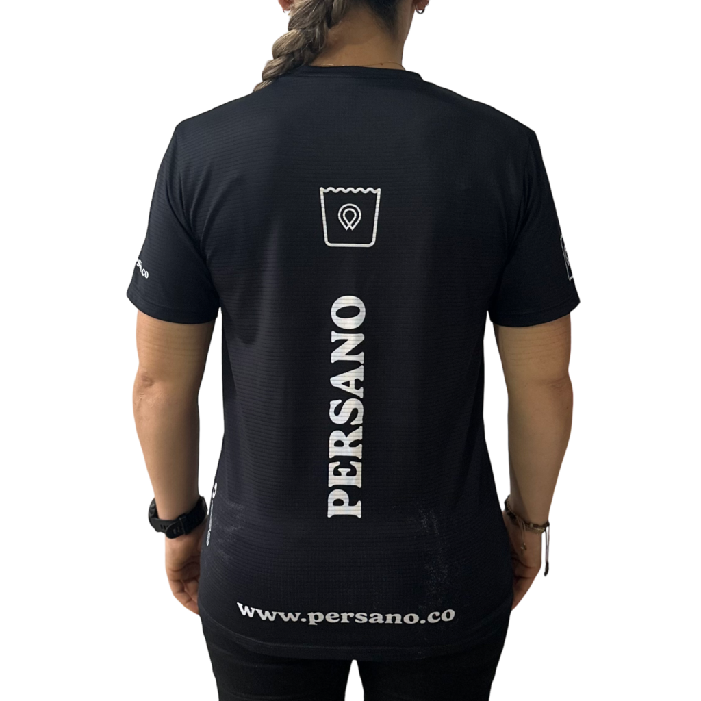 Camiseta Deportiva Persano Negra Mujer - Persano.co