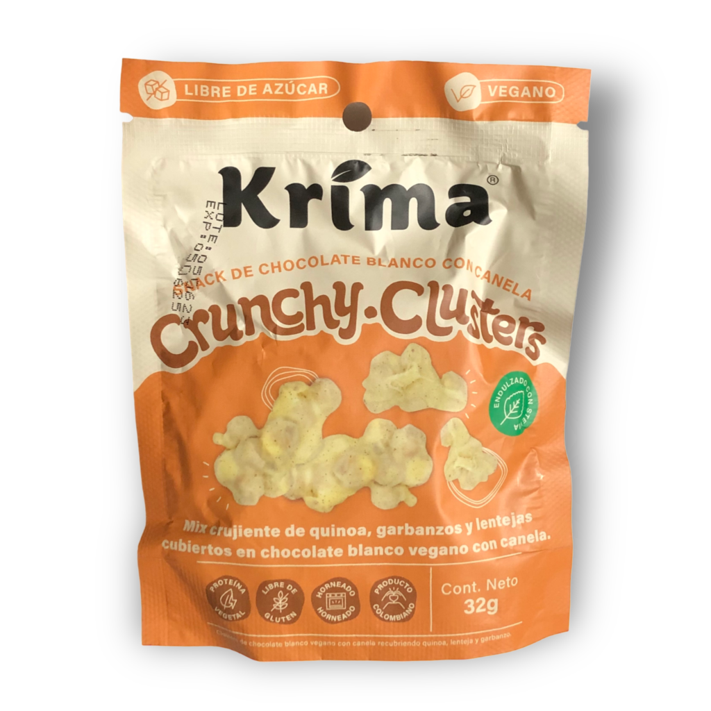 Kríma Crunchy Cluster Snack De Chocolate Blanco Con Canela 25g - Persano.co