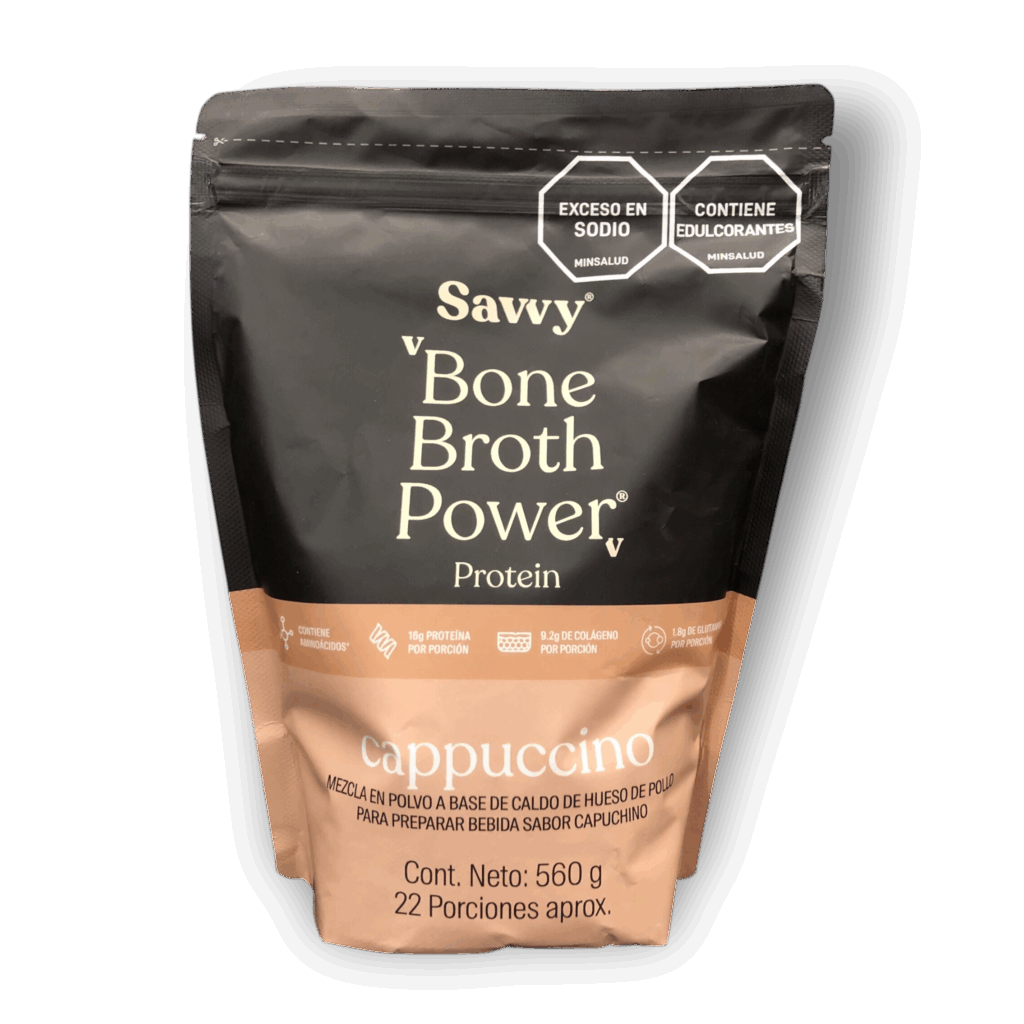 Savvy Proteina Bone Broth Power Capuccino 560g - Compra en Persano.co